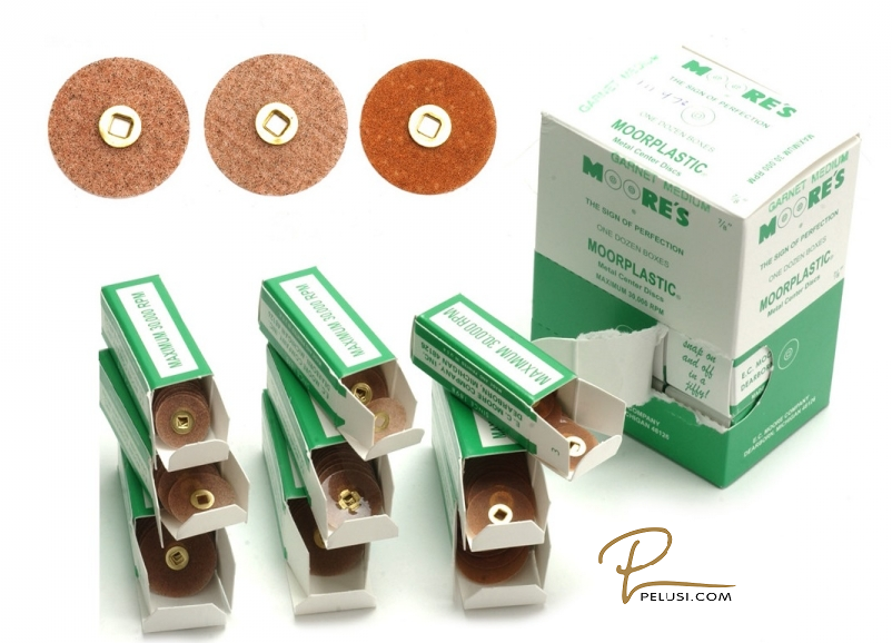 DISCHI IN PLASTICA SMERIGLIO MOORE'S GARNET 3/4" - 7/8" MOORE'S PLASTIC ...