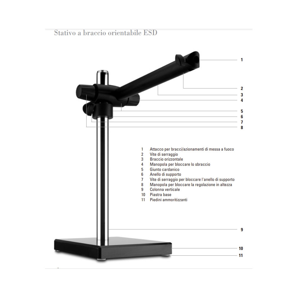 STATIVO LEICA ORIENTABILE ESD - Pelusi