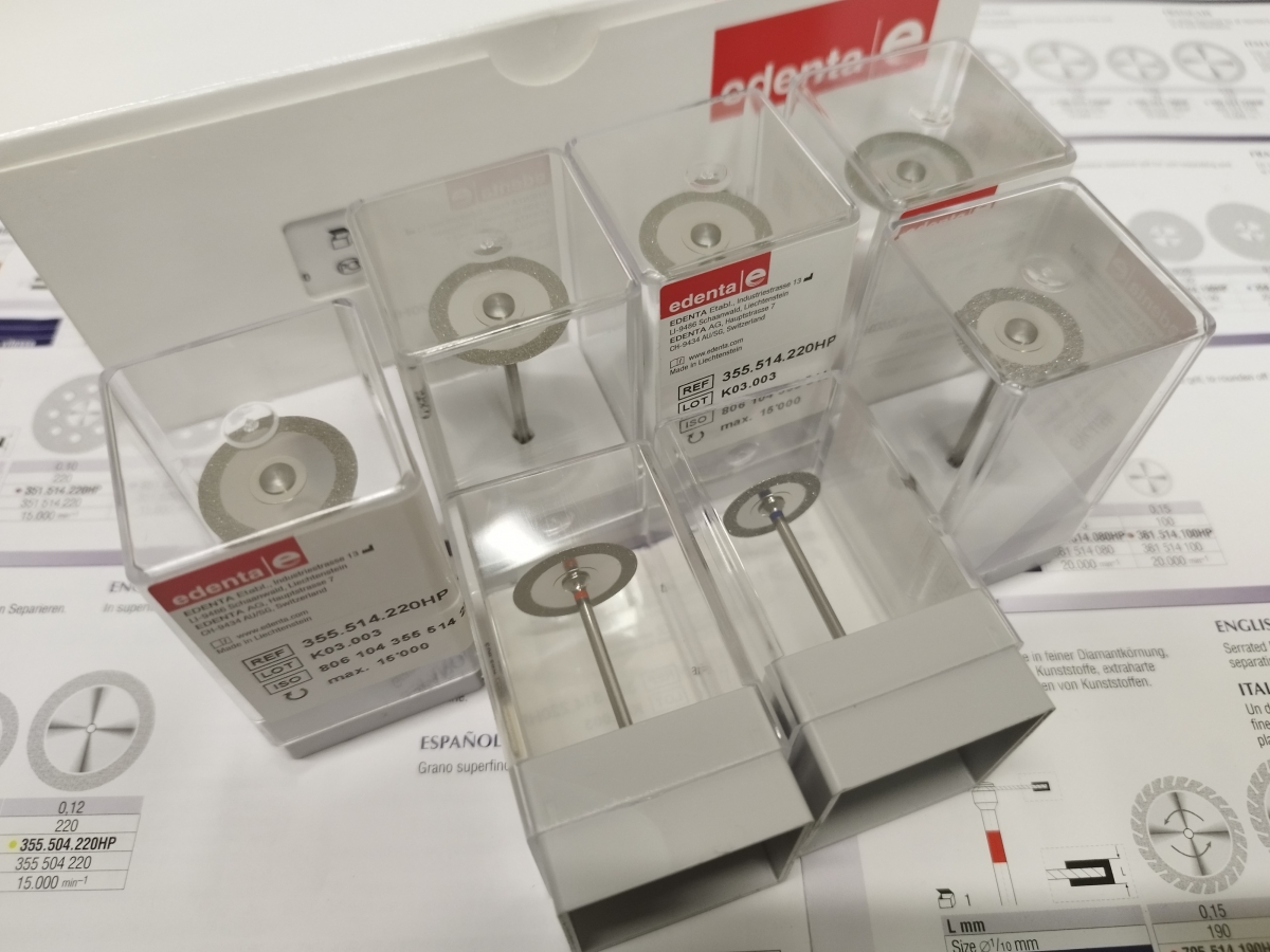 DISCO DIAMANTATO EDENTA 355.514.160HP.RED/ diamond disc EDENTA 355.514 ...