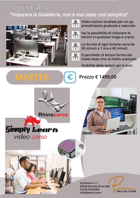 SIMPLY LEARN MASTER SCHOOL MEDIA VIDEO CORSO RHINOCEROS PROFESSIONALE ...